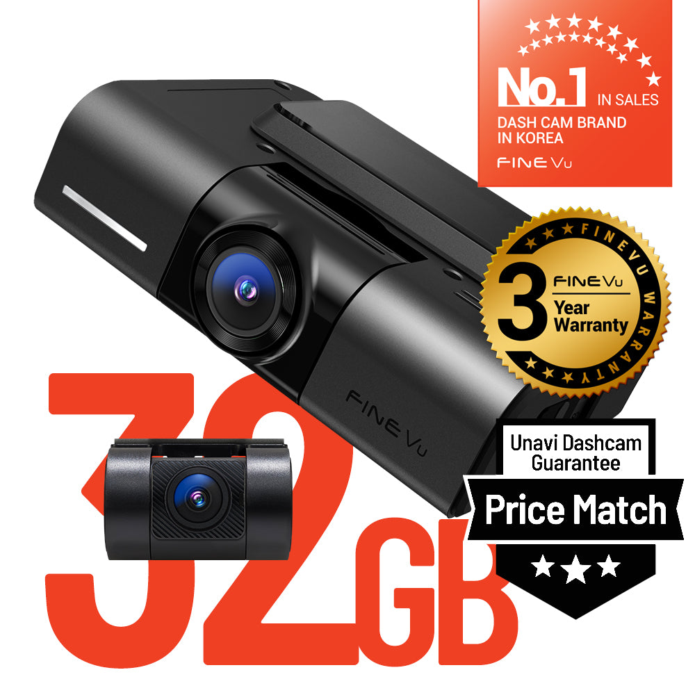Unavi Dash Cam FineVu GX1000 2CH | 256GB QHD 2K Dual Channel – UNAVI ...