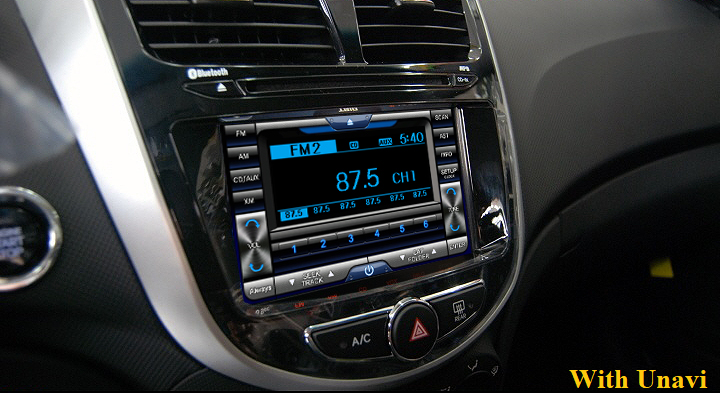 UNAVI Navigation for Hyundai Accent | OEM Integrated GPS Navigation ...